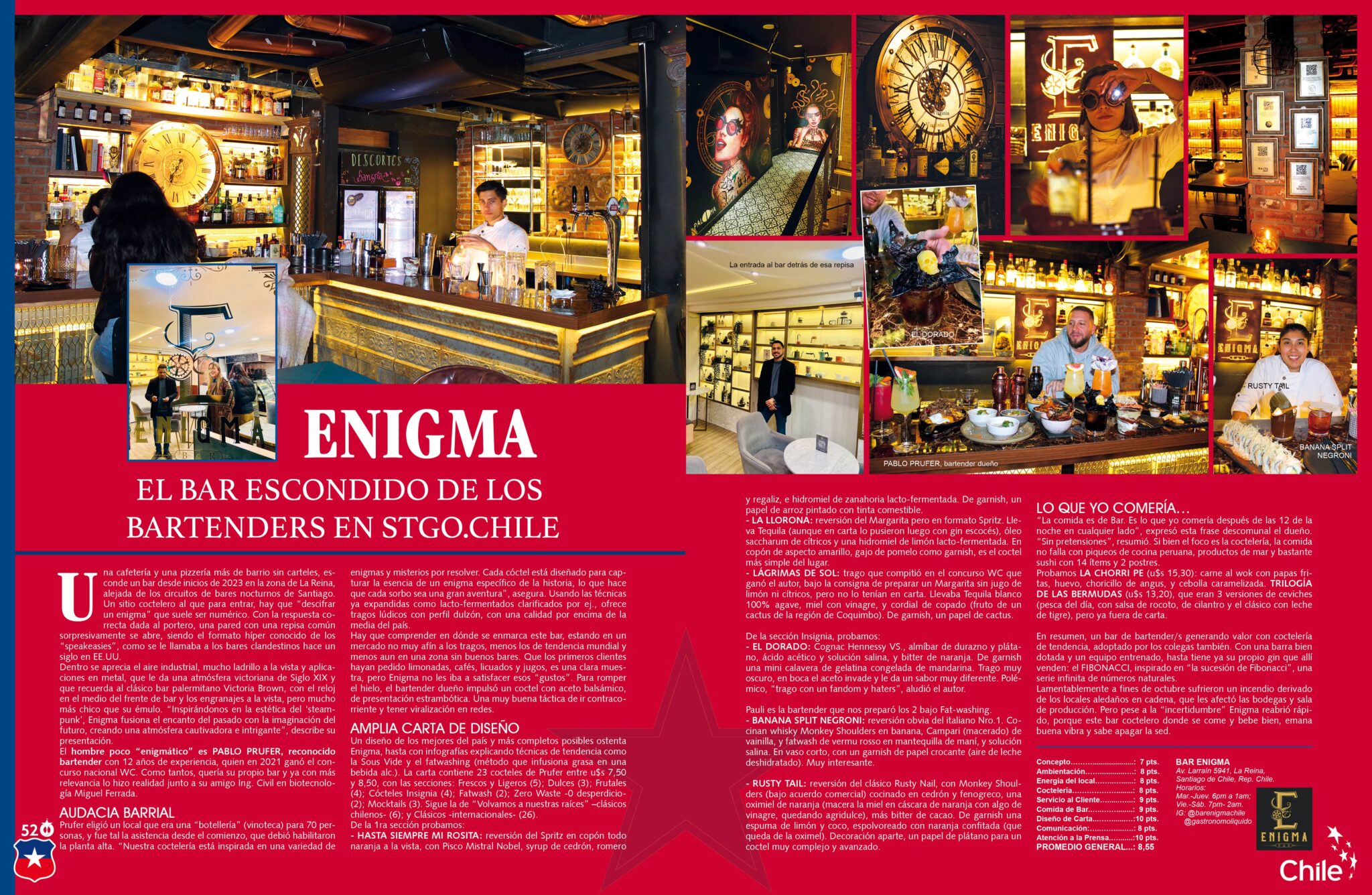 ENIGMA: EL BAR ESCONDIDO DE LOS BARTENDERS EN CHILE